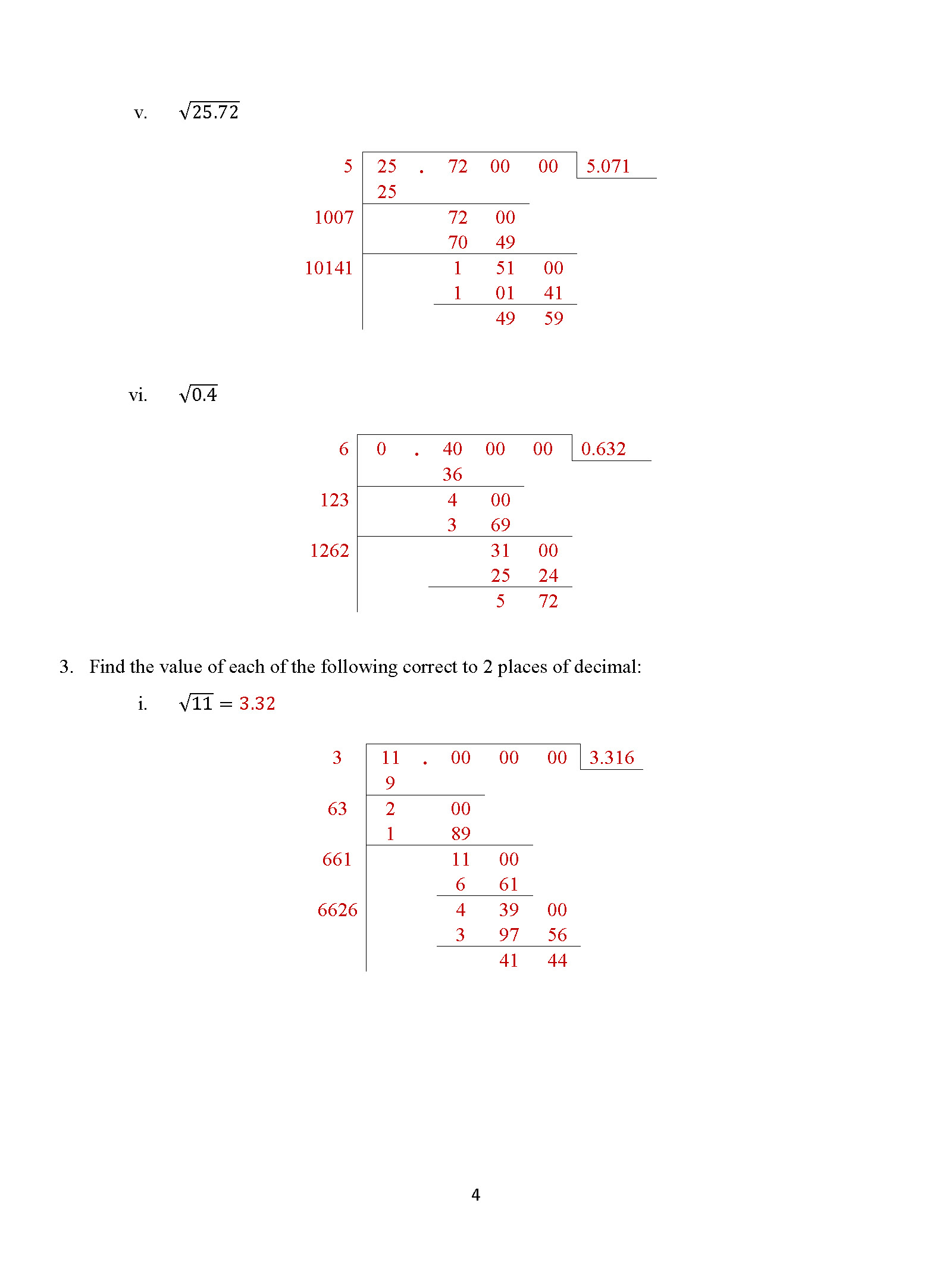 Class 8 Chapter 7 – Square Roots – Exercise 7B Page 4 – ICSE / ISC ...